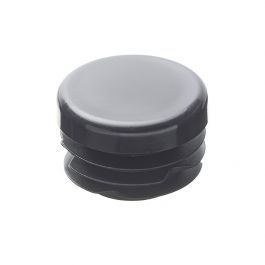 25.4mm Black Poly Round Ribbed Insert | P1984 | Reevite