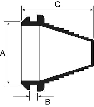 Stepped Grommets | Stepped Plastic Grommets | Reevite