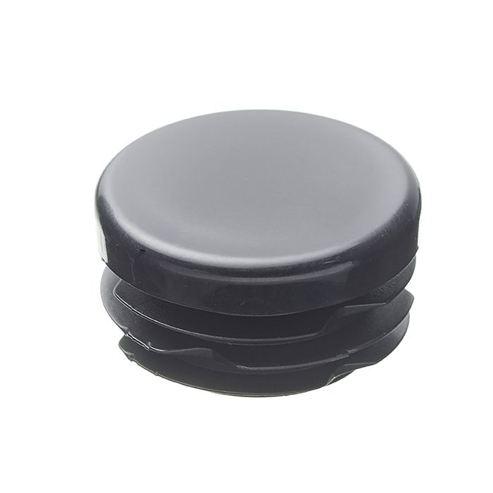 34mm Black Poly Round Ribbed Insert | Round Ribbed Inserts