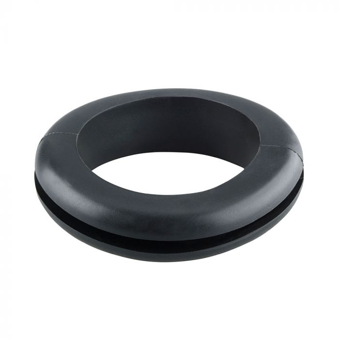 38.1mm Black PVC Open Grommet | PV82A | Open Grommets