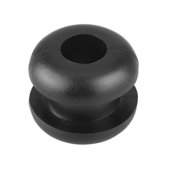 6.4mm Black PVC Open Grommet | PV10 | Open Grommets