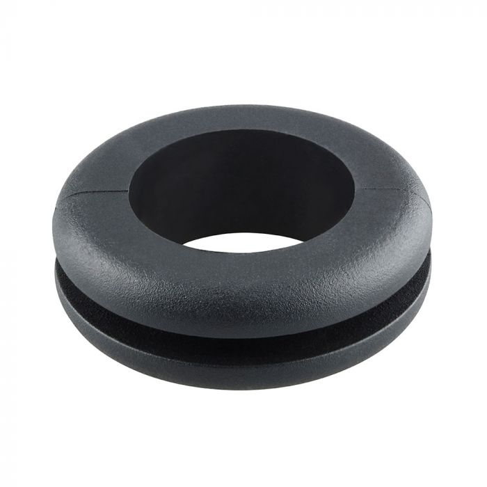 20.6mm Black PVC Open Grommet | PV271A | Open Grommets