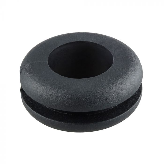 15.5mm Black PVC Open Grommet | Open Grommets | Reevite