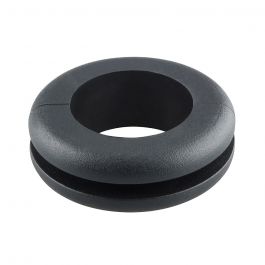 20.6mm Black PVC Open Grommet | PV271A | Open Grommets